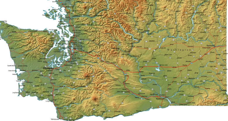 Simple:6tlxx2sebpw= Washington State Map - Paco Turf , pacoturf , paco ...